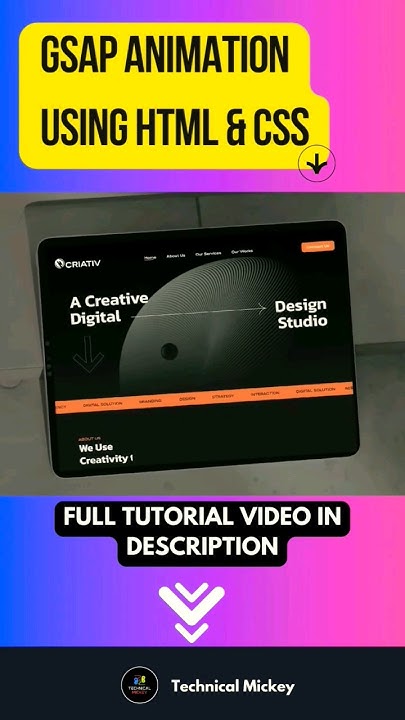Mastering Website Animation with GSAP | Animated Web Design Tutorial - YouTube