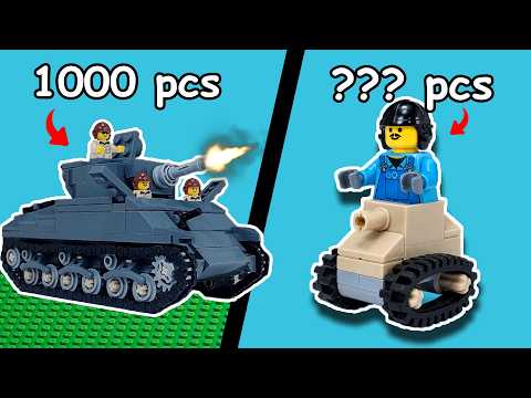 I Built Every Size Of LEGO Tanks