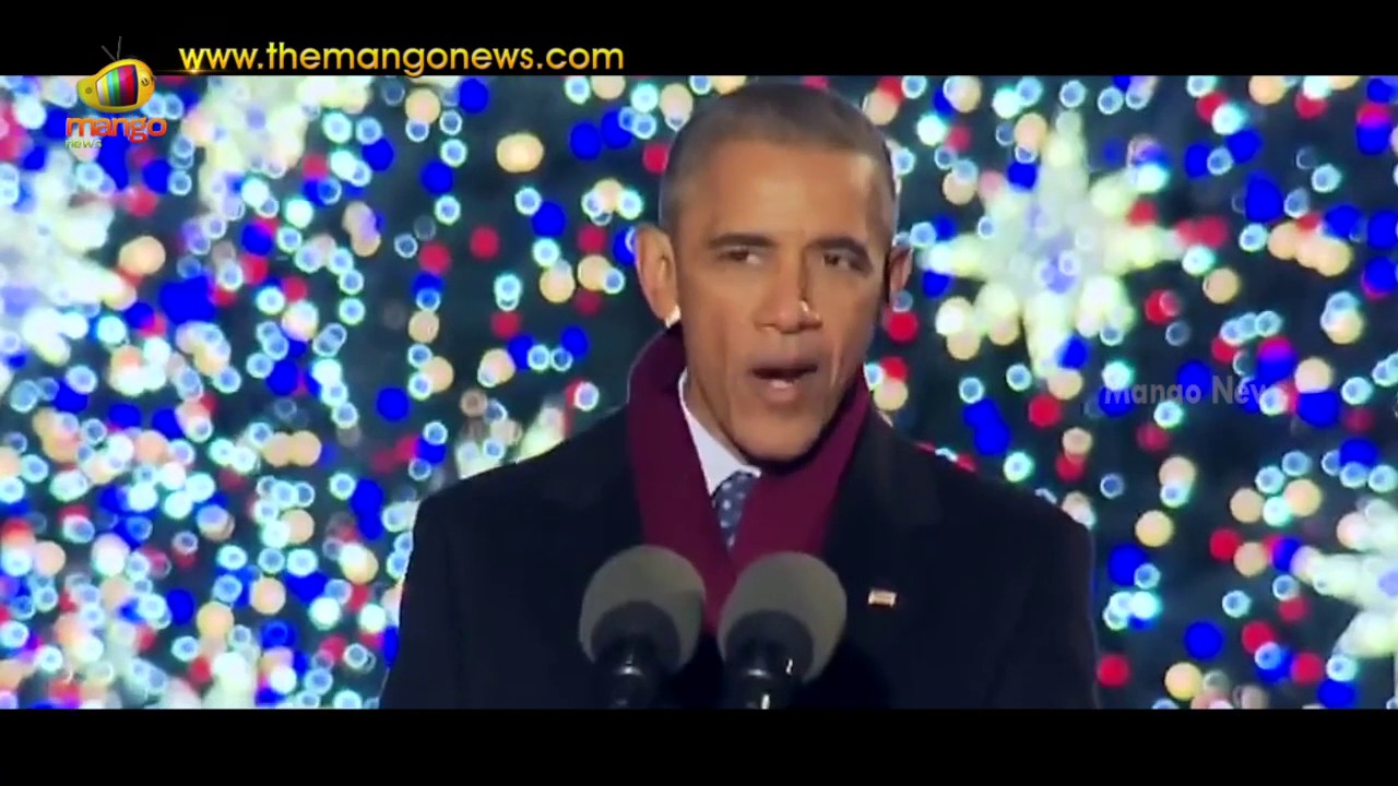Barack Obama's Family Attends The National Christmas Tree Lighting ...