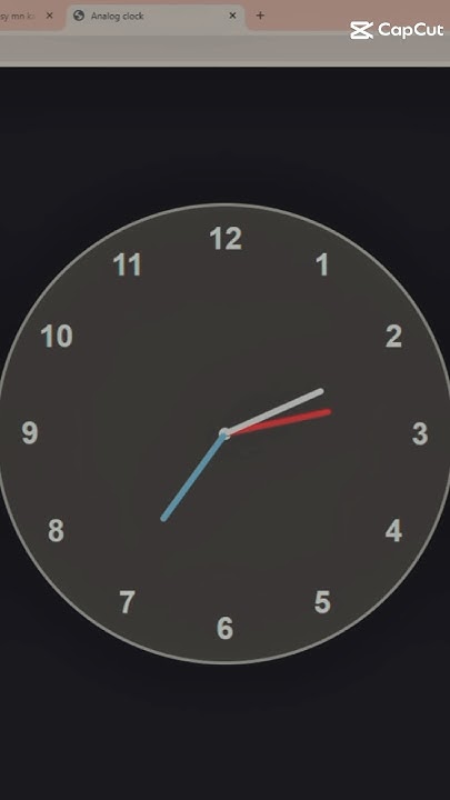 Making analog clock using HTML CSS and JavaScript #shortsvideo #viralvideo #vscode #coding #duet ...