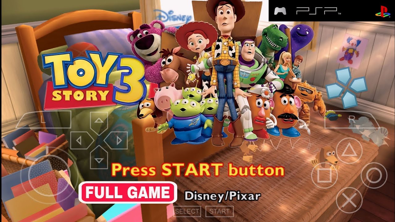 Toy Story 3 | Full Game | Walkthrough | PSP | PPSSPP Emulator Android ...