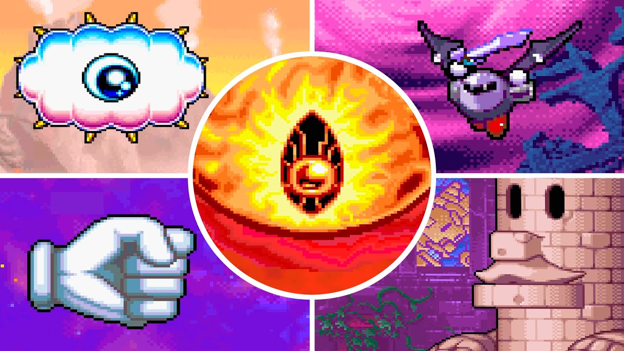 Kirby & the Amazing Mirror - All Bosses (No Damage, No Copy Abilities ...