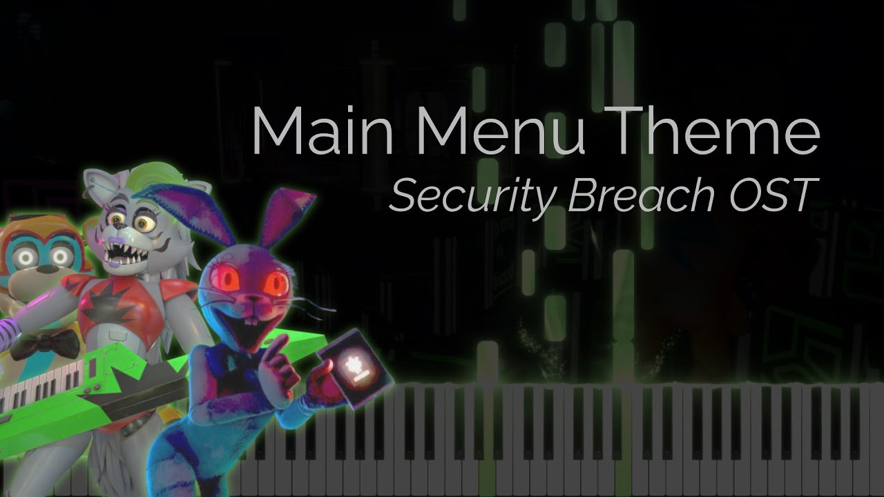 FNaF Security Breach - Title Screen (Piano Cover) - YouTube