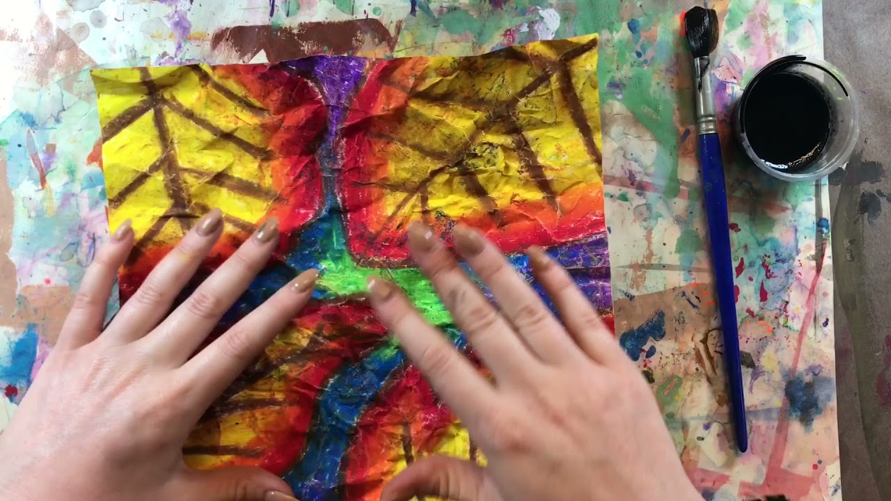 Batik for the Art Classroom! Easy and Fun! - YouTube