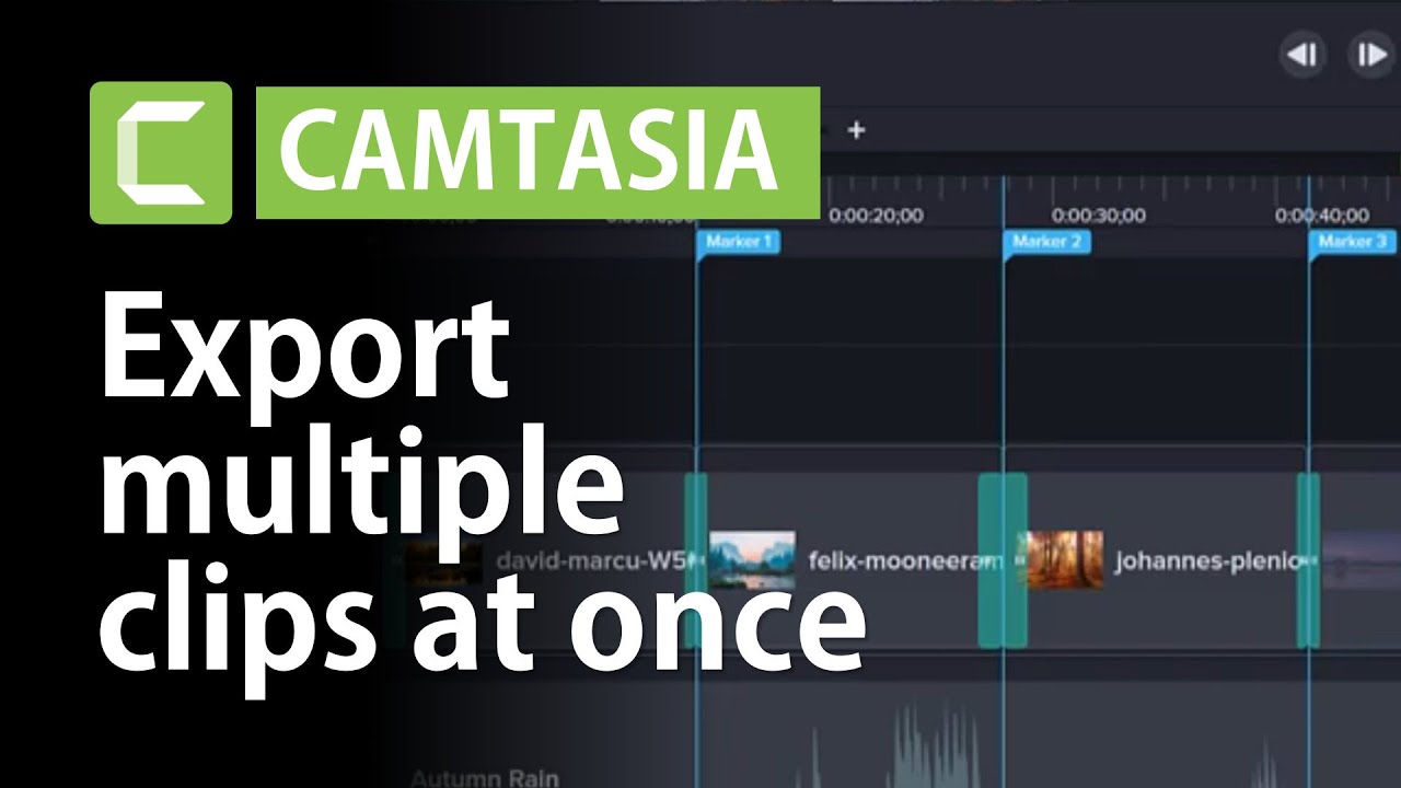 How to export multiple clips from SAME PROJECT in Camtasia - YouTube