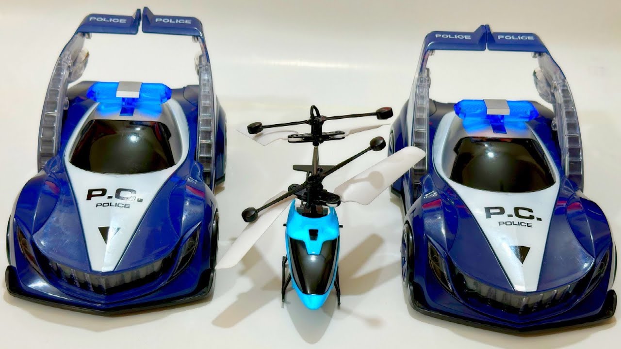 Best Toy Police Car and Remote Control Helicopter Unboxing & Testing ...