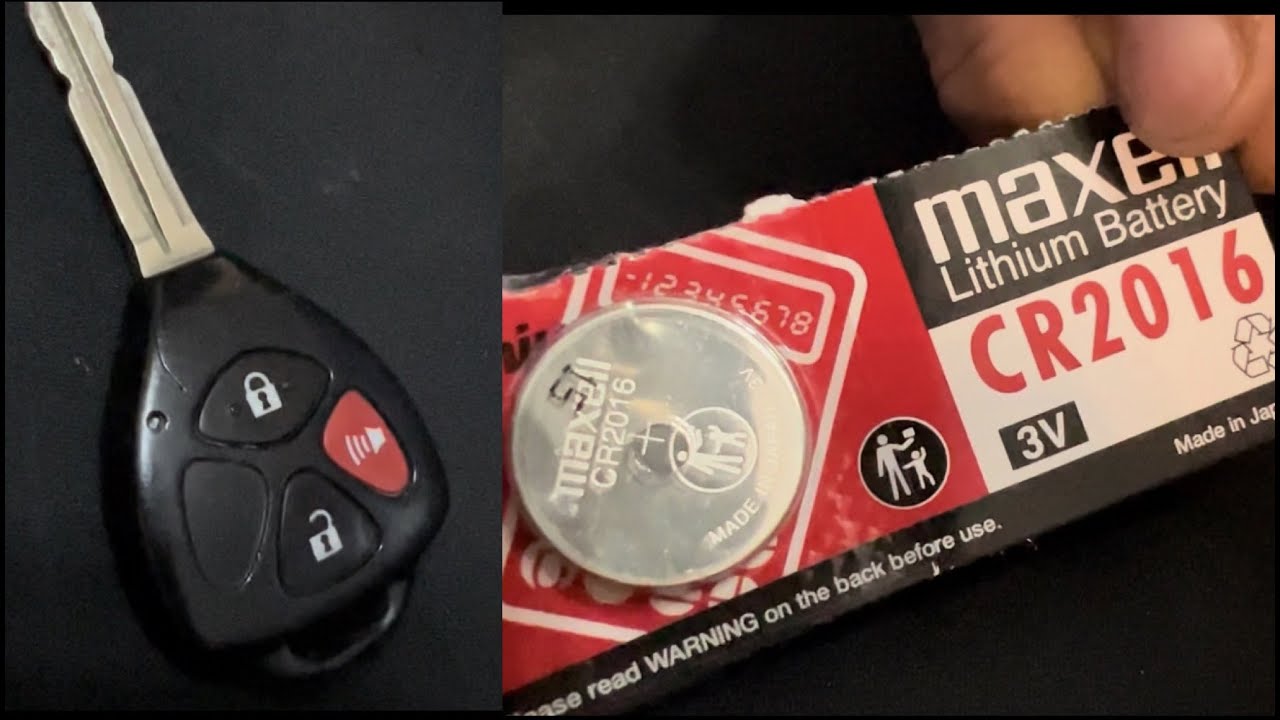 Cambio de pila batería de llave de Toyota Hilux, SW4 o Fortuner 2005 ...