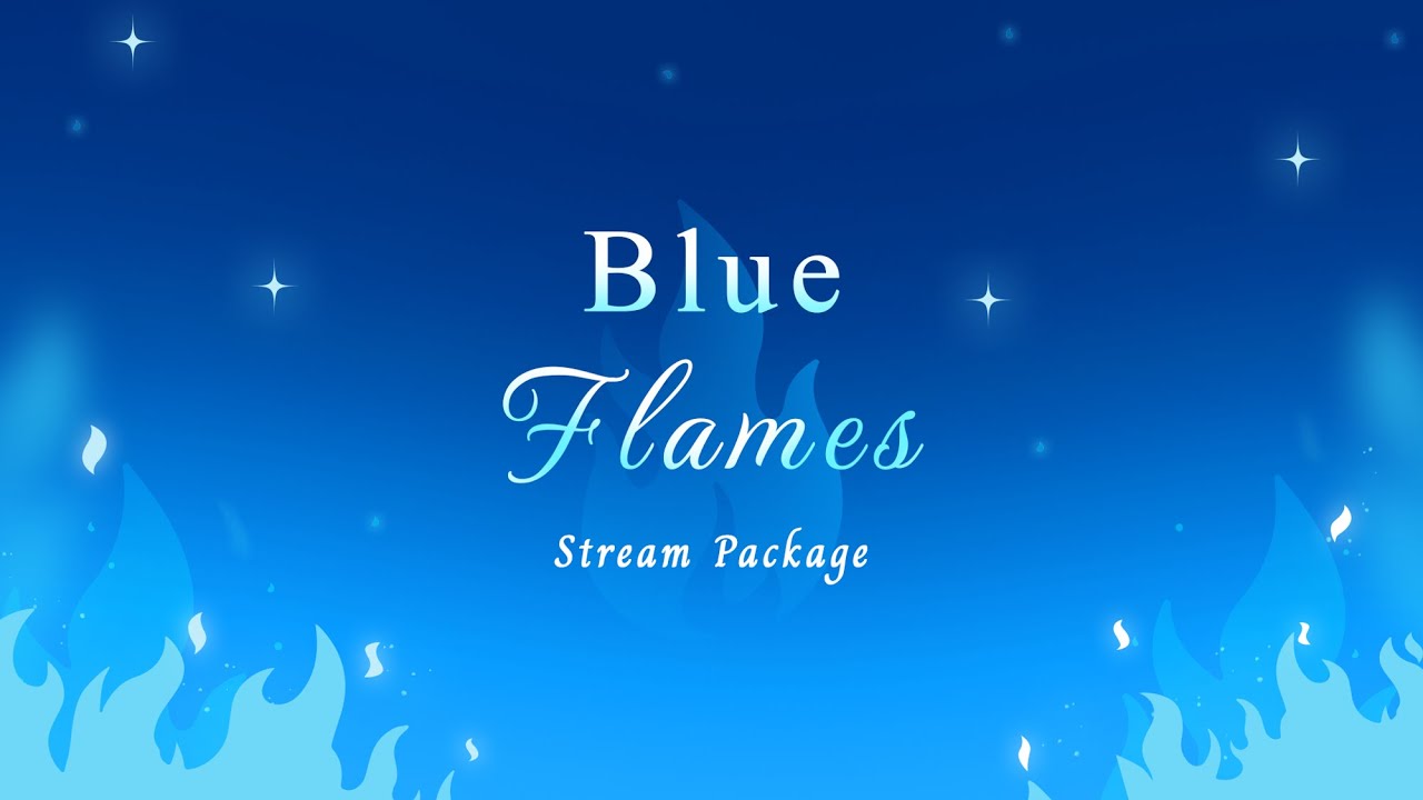 Blue Flame Animated Stream Package - YouTube