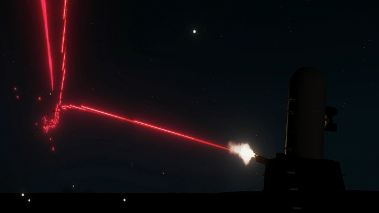 Night 夜 Tracer トレーサー Phalanx ファランクス C-RAM CRAM System システム Jet ジェット ...