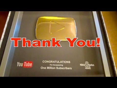 ONE MILLION SUBSCRIBERS AWARD! - YouTube