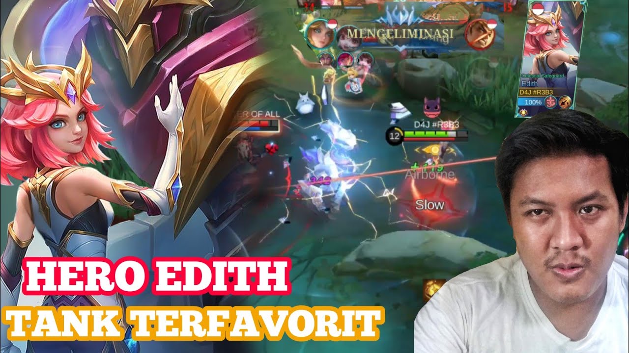HERO EDITH, MASTER SKILL STUN TERKUAT‼️TANK FAVORIT | MOBILE LEGENDS BB ...