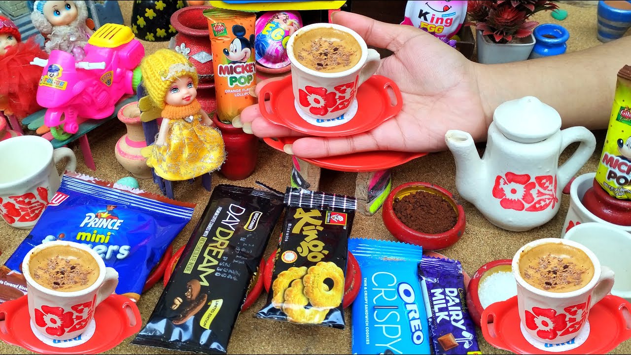 Miniature Dairymilk coffee | Mini coffee | Miniature food village - YouTube