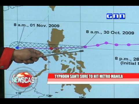 Weather Report (Typhoon Santi) - YouTube