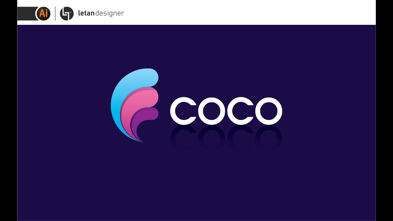 Adobe Illustrator Tutorials | How to Create a "Coco Logo Design" in ...