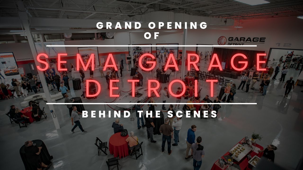 FIRST INSIDE LOOK at SEMA GARAGE DETROIT! Our Grand Opening tour of the ...