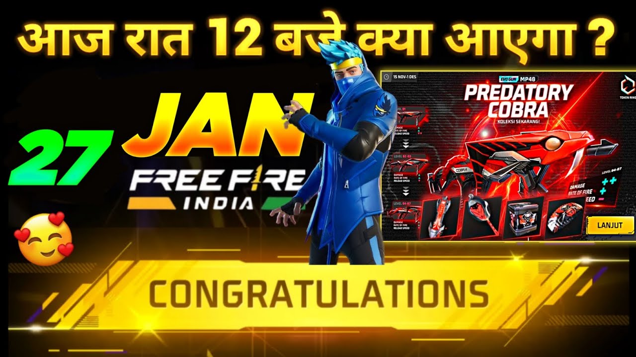 27 JANUARY 2024 🔥 FREE FIRE NEW EVENT | UPCOMING UPDATE IN FREE FIRE ...