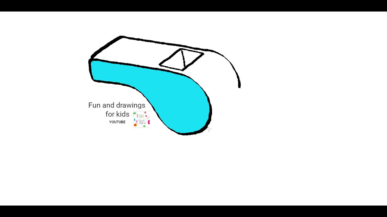 How to draw a whistle - YouTube