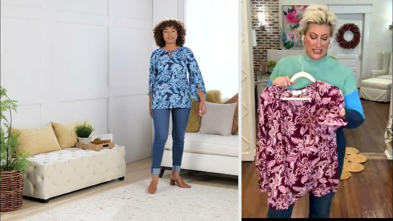 Belle Boho by Kim Gravel Free Spirit Woven Blouse on QVC - YouTube