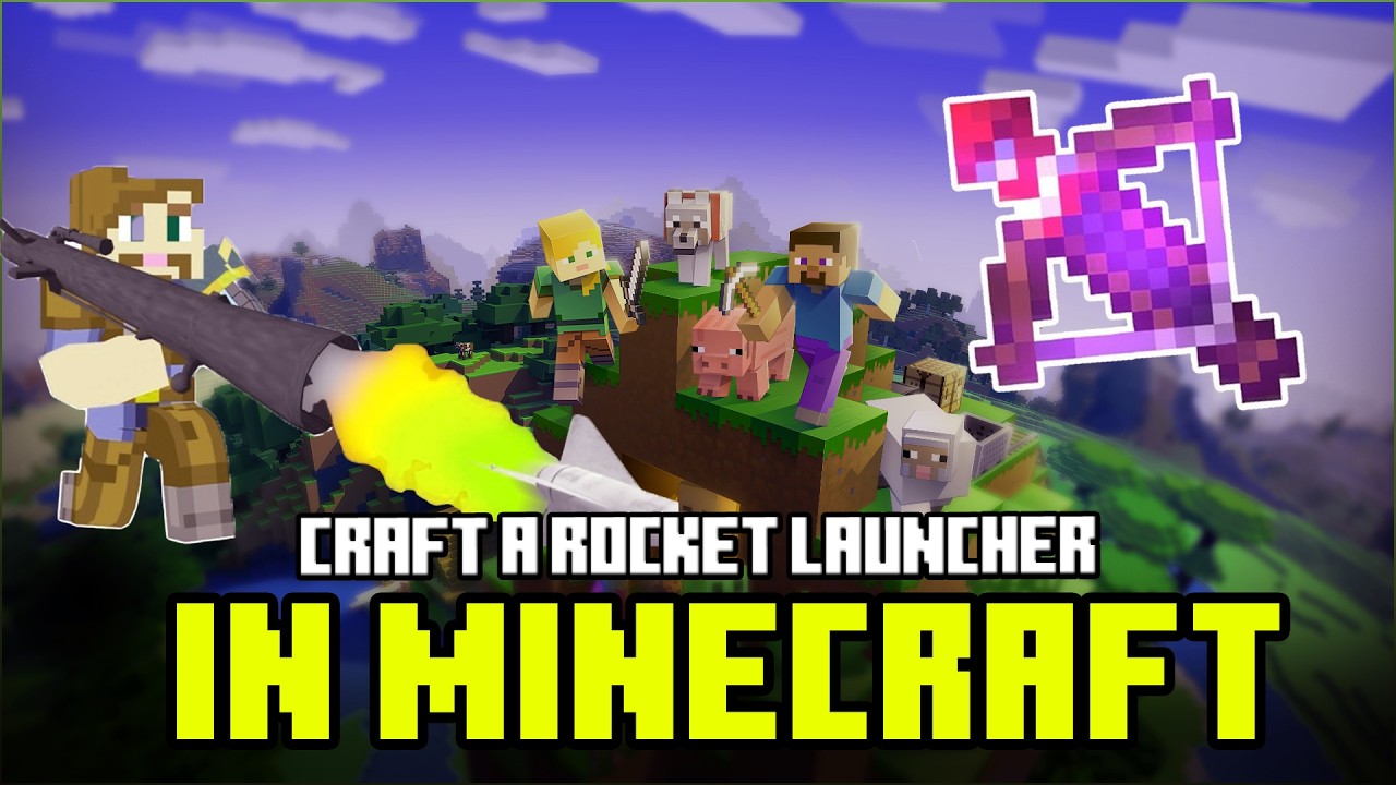 How to Craft a Rocket Launcher in Minecraft 1.20 | OP Firework Crossbow ...