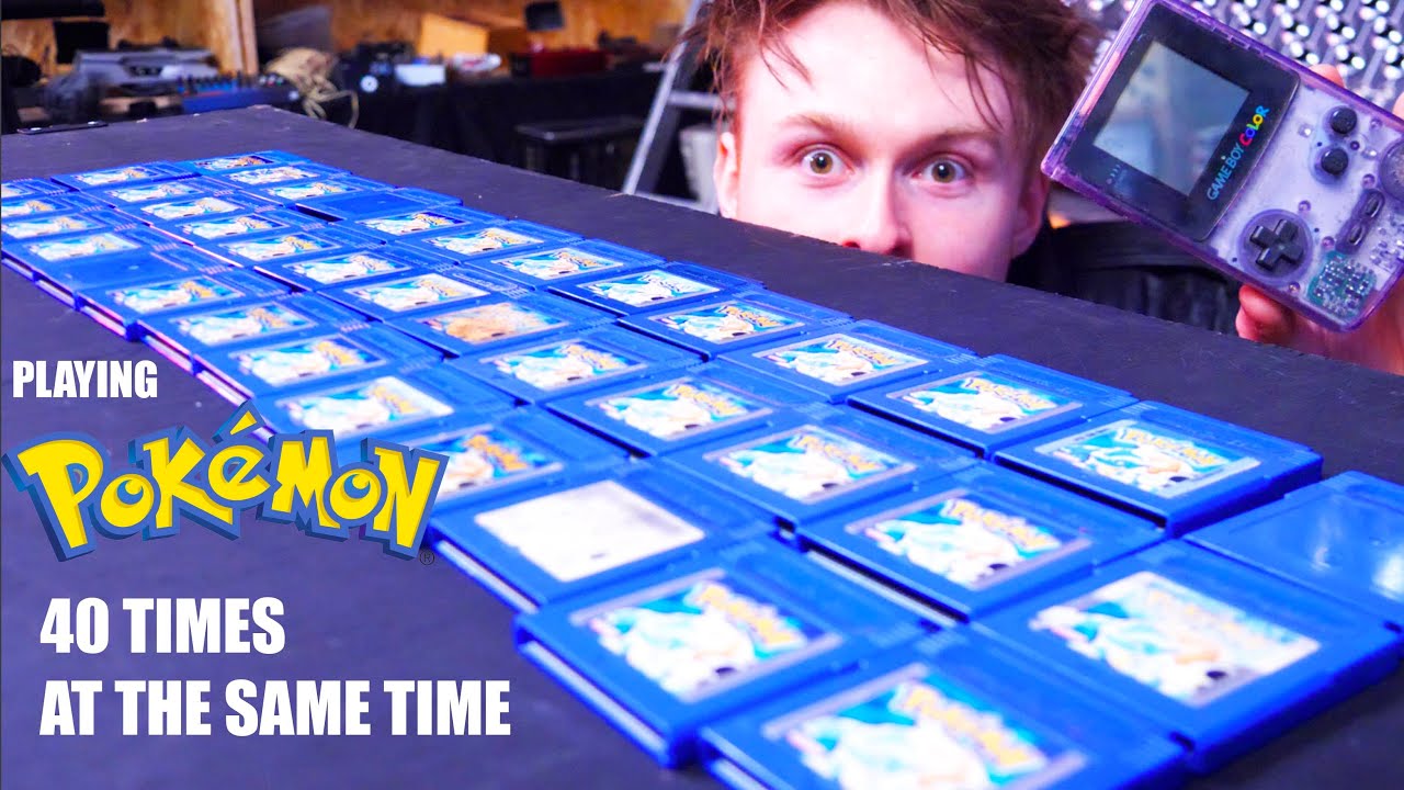 PLAYING POKEMON 40 TIMES AT THE SAME TIME - YouTube