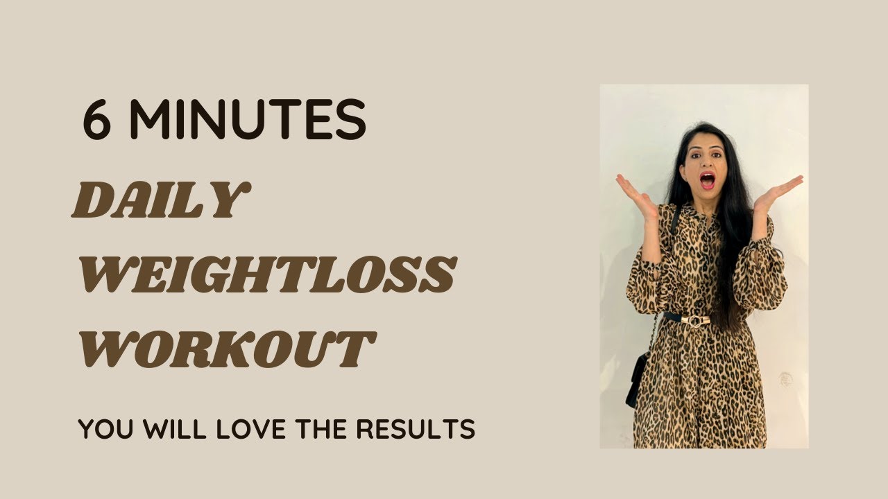 6 Minute workout for weight loss / Medium impact Fat Burn Cardio/ Total ...