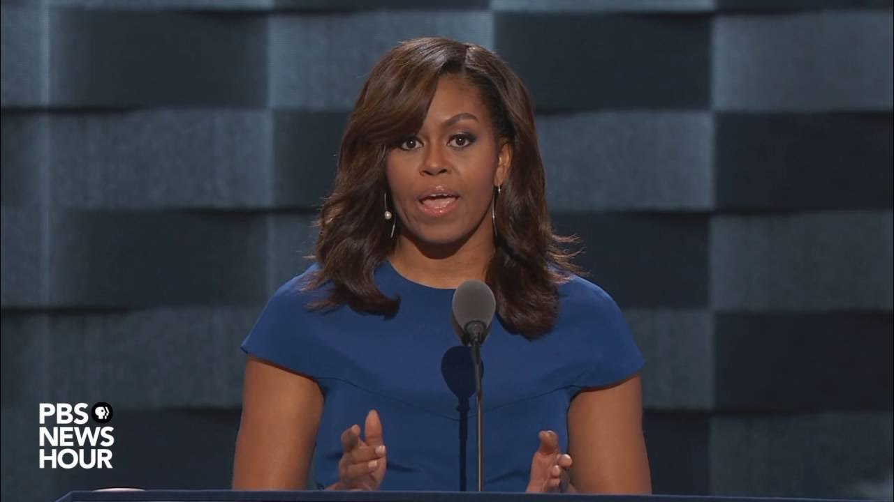 First lady Michelle Obama on bullies: 'We they go low, we go high ...