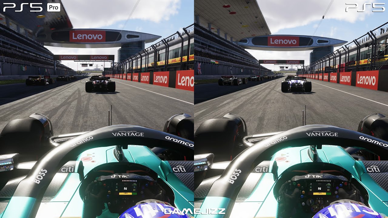 F1 24 Shanghai Track PS5 Pro vs PS5 Comparison - Raytracing Ultra ...