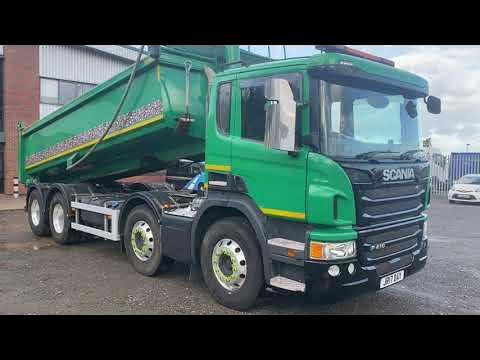 SCANIA P410 *EURO 6* 8X4 STEEL TIPPER 2017 - JR17 DAY - YouTube