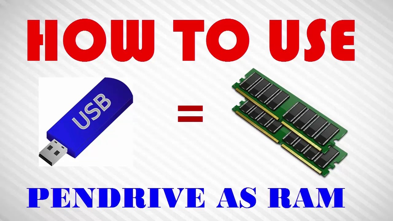 How to Use Pendrive as Ram - Use Flash drive/Pendrive as Ram to Boost ...