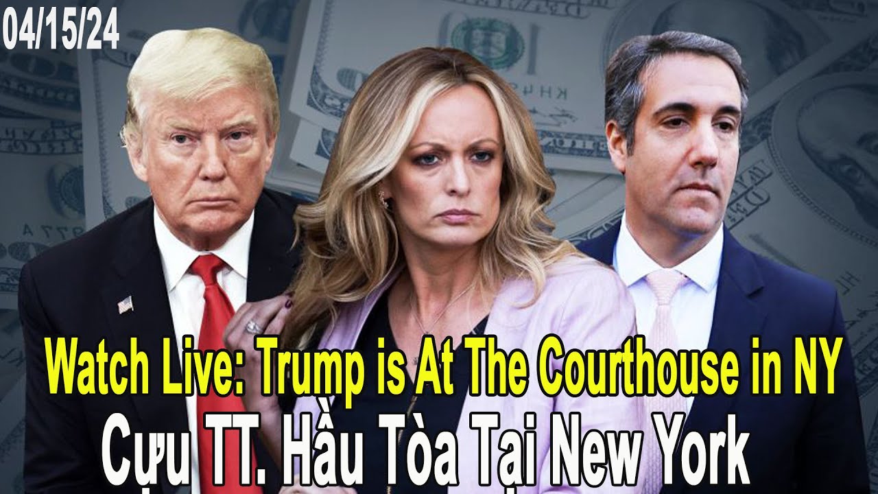 Live: Trump ís At The Courthouse In New York. Cựu TT. Trump Hầu Tòa Tại ...