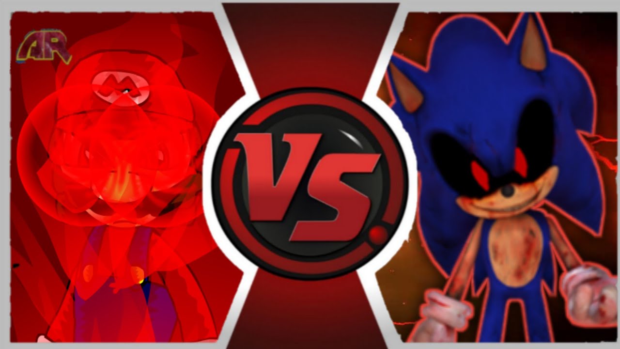 Devil Mario vs sonic exe (Power star Mario vs creapypasta)|Fan made ...