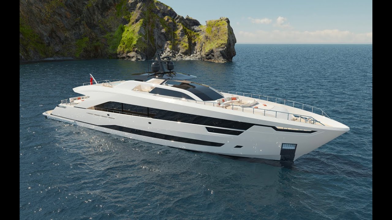 Brand new Alia 43m raised pilothouse yacht - YouTube