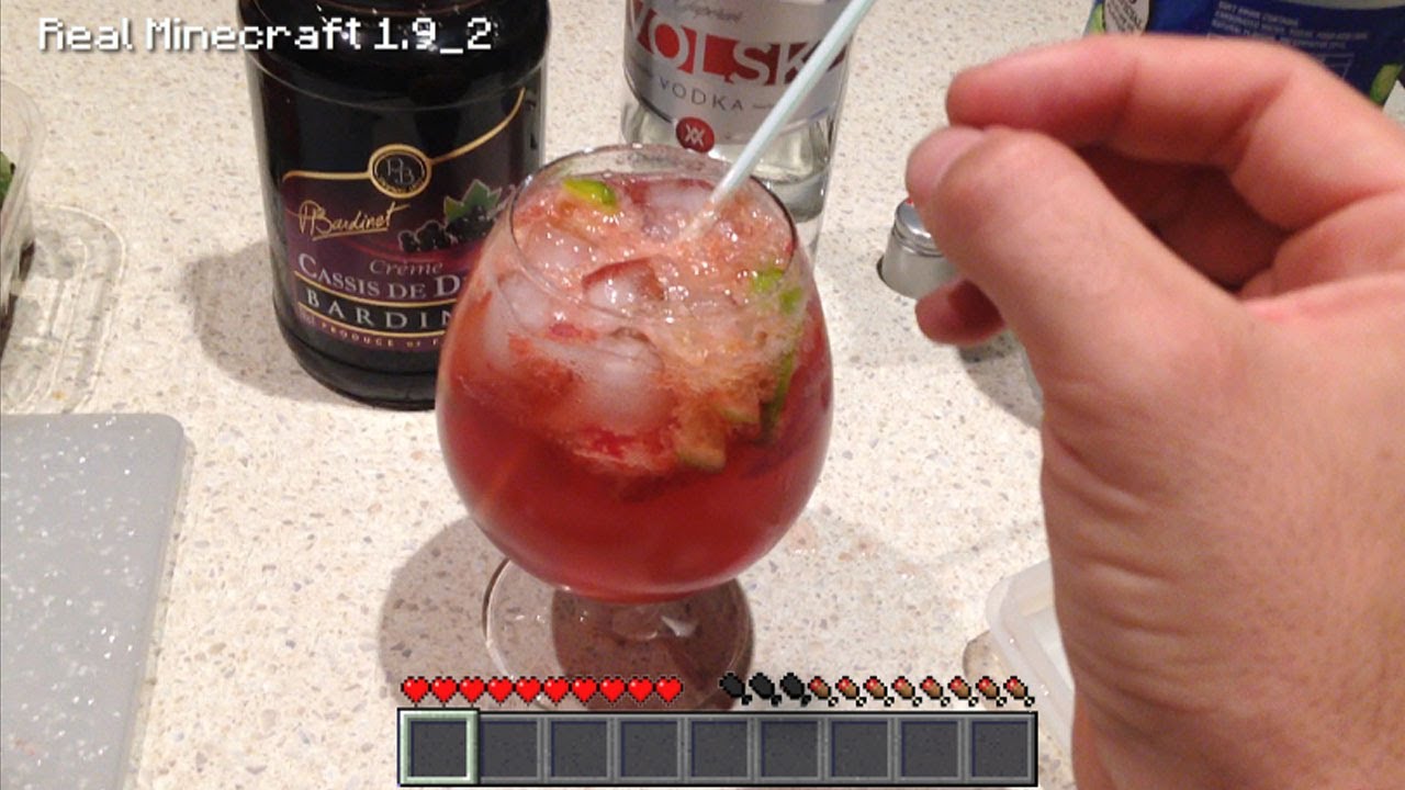 Real Life Minecraft Cooking - YES COCKTAIL - YouTube