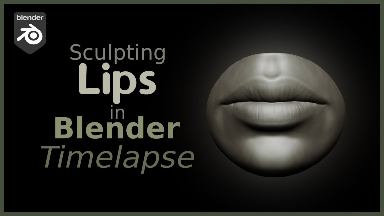 Sculpting lips Blender timelapse - YouTube
