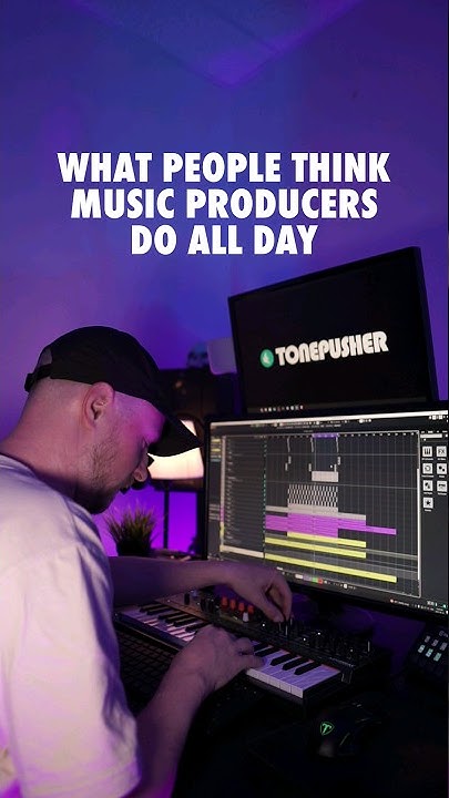 What people think music producers do all day 🎹 - (the reality of being a music producer) - YouTube