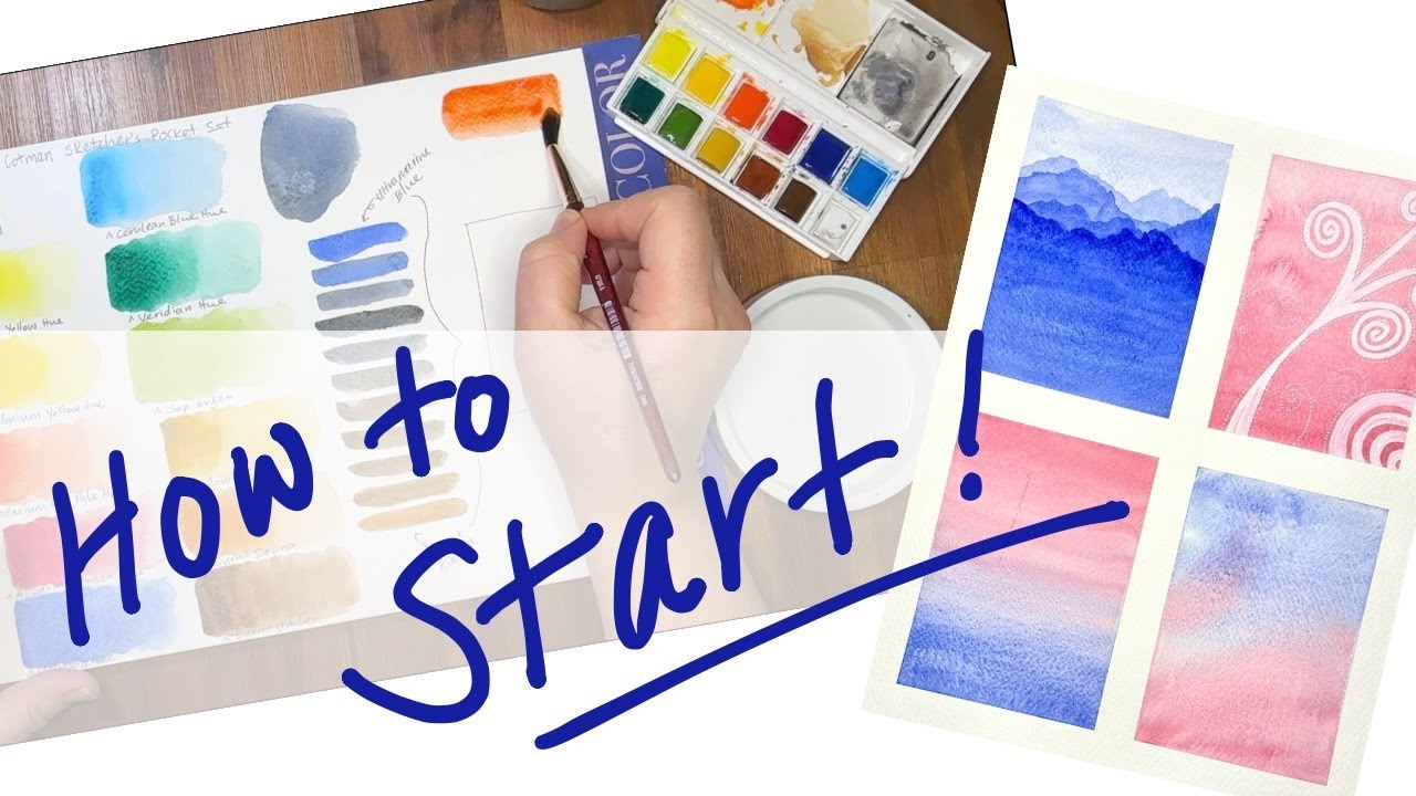 Intro to Watercolors | Lesson for Beginners (On a BUDGET) | Color ...