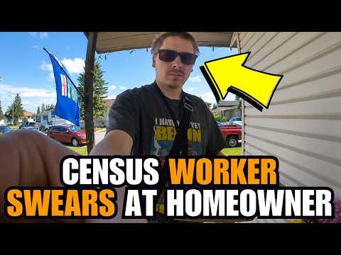 Statistics Canada Worker MELTS DOWN After Man Refuses Census!