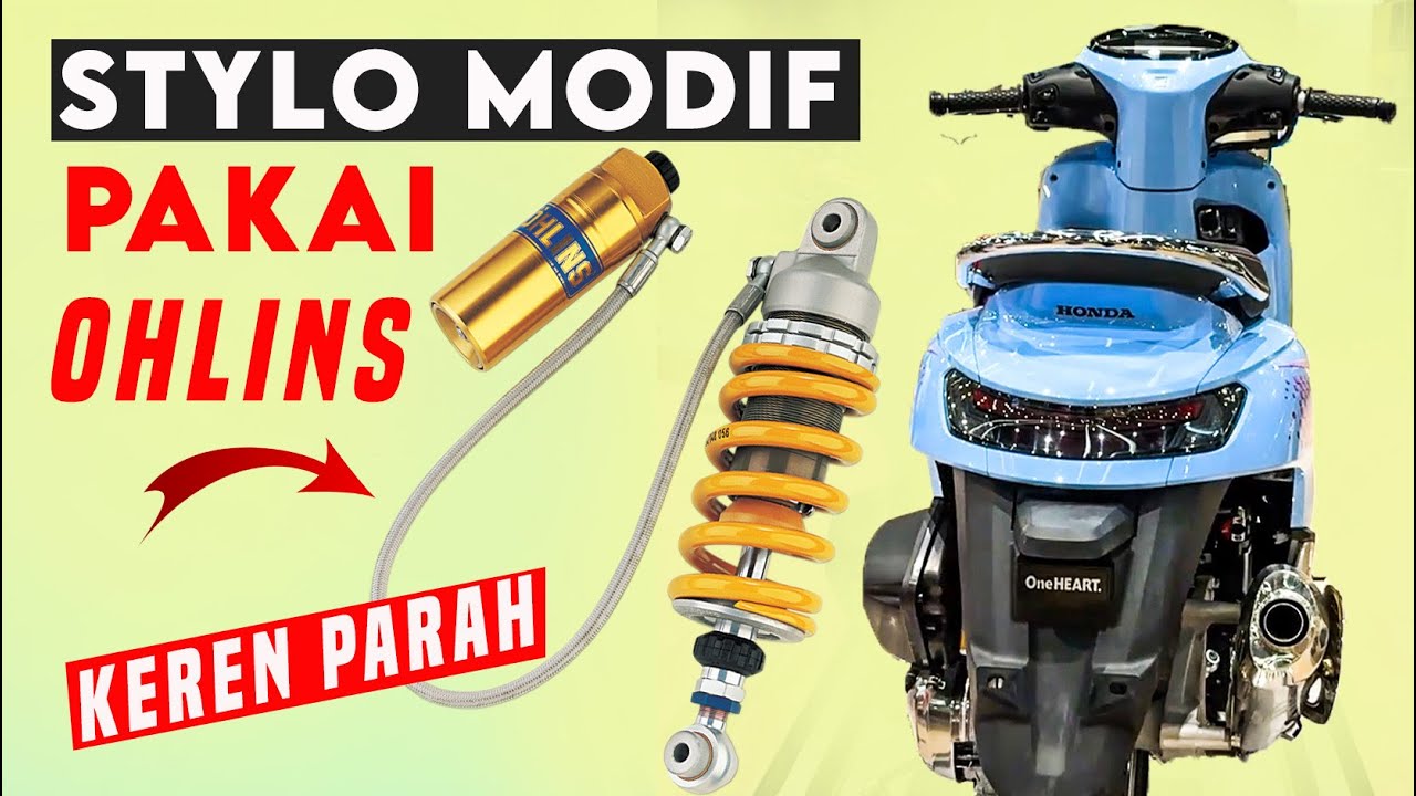 MODIF GILAA ‼️ STYLO + SUSPENSI OHLINS🔥...VESPA BISA MINDER ?? INI ...