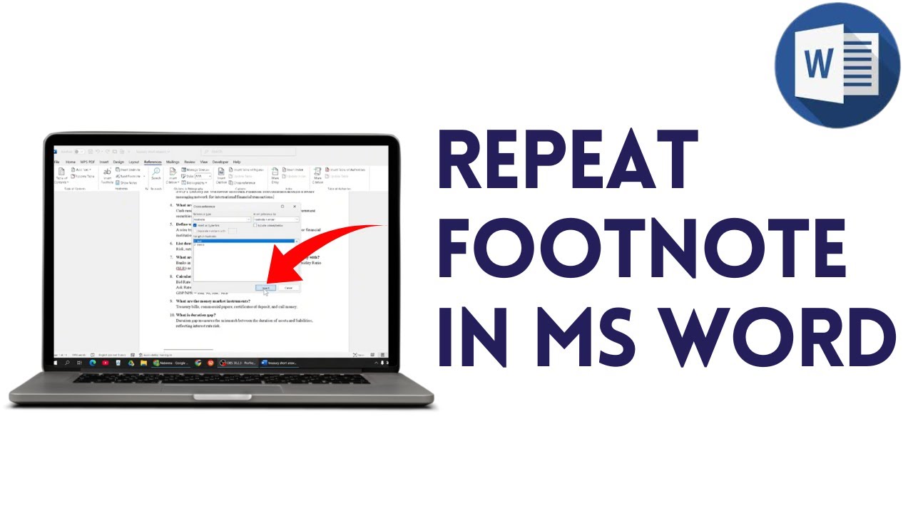 How To Repeat Footnote In Ms Word | Refer Same Footnote Again In Ms ...