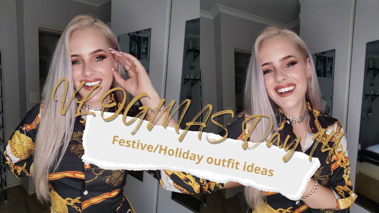 Vlogmas Day 15 Festive Holiday Outfit Ideas Yellow Sub Trading