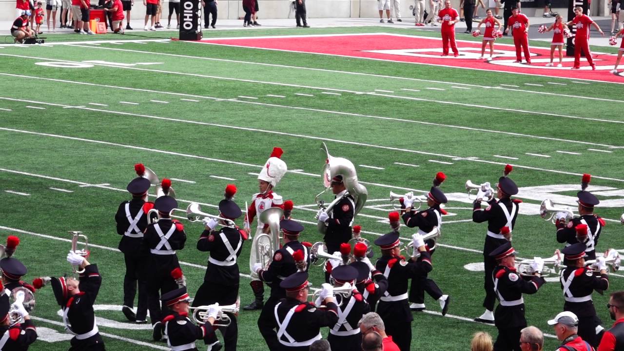 Ohio State Marching Band Entire Pregame Ramp Double Script Ohio 9 10 ...