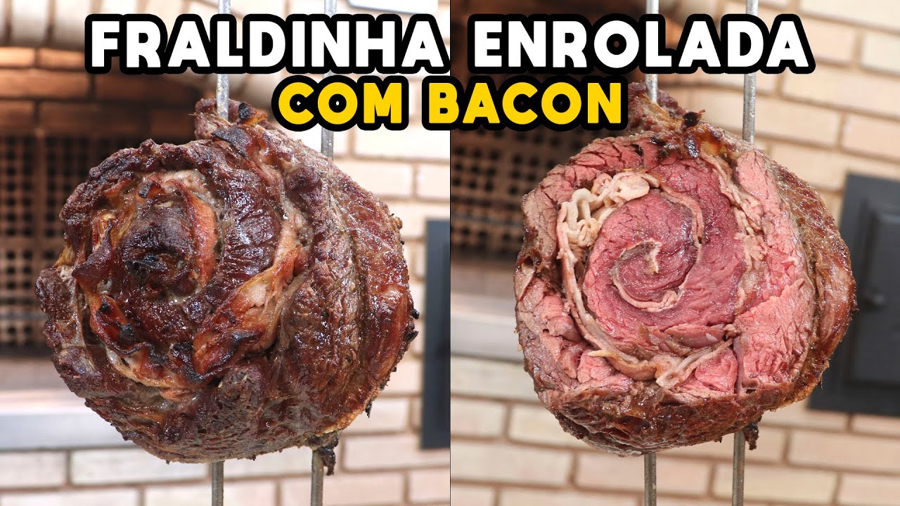 Churrasco de Fraldinha com Bacon no Espeto - Tv Churrasco - YouTube