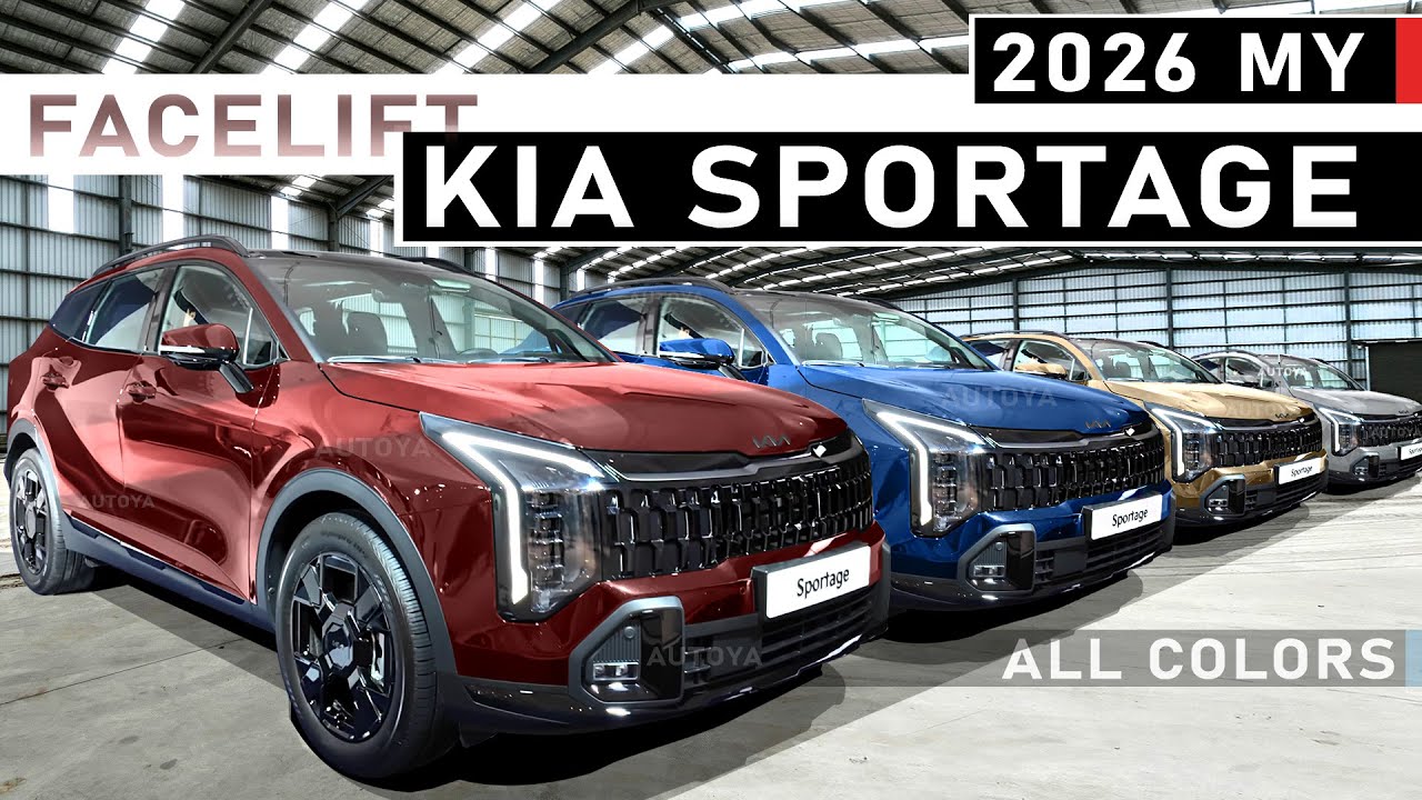 Redesigned 2026 Kia Sportage - OFFICIALLY: FIRST LOOK & All Colors ...
