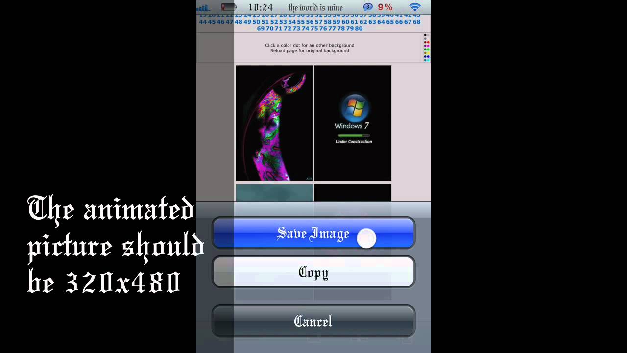 Set Animated Picture (gif) As iPhone/iPod LockScreen - YouTube