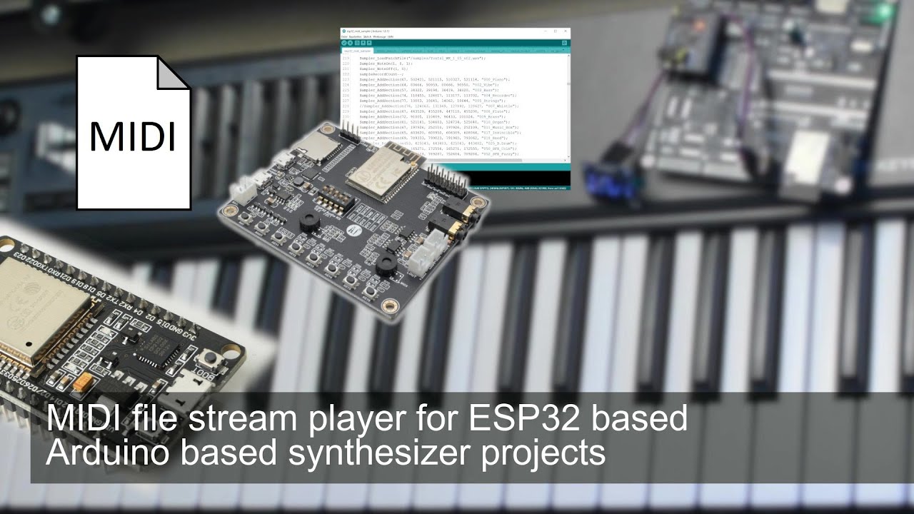 Midi File Stream Player For Esp32 Based Arduino Based Synthesizer