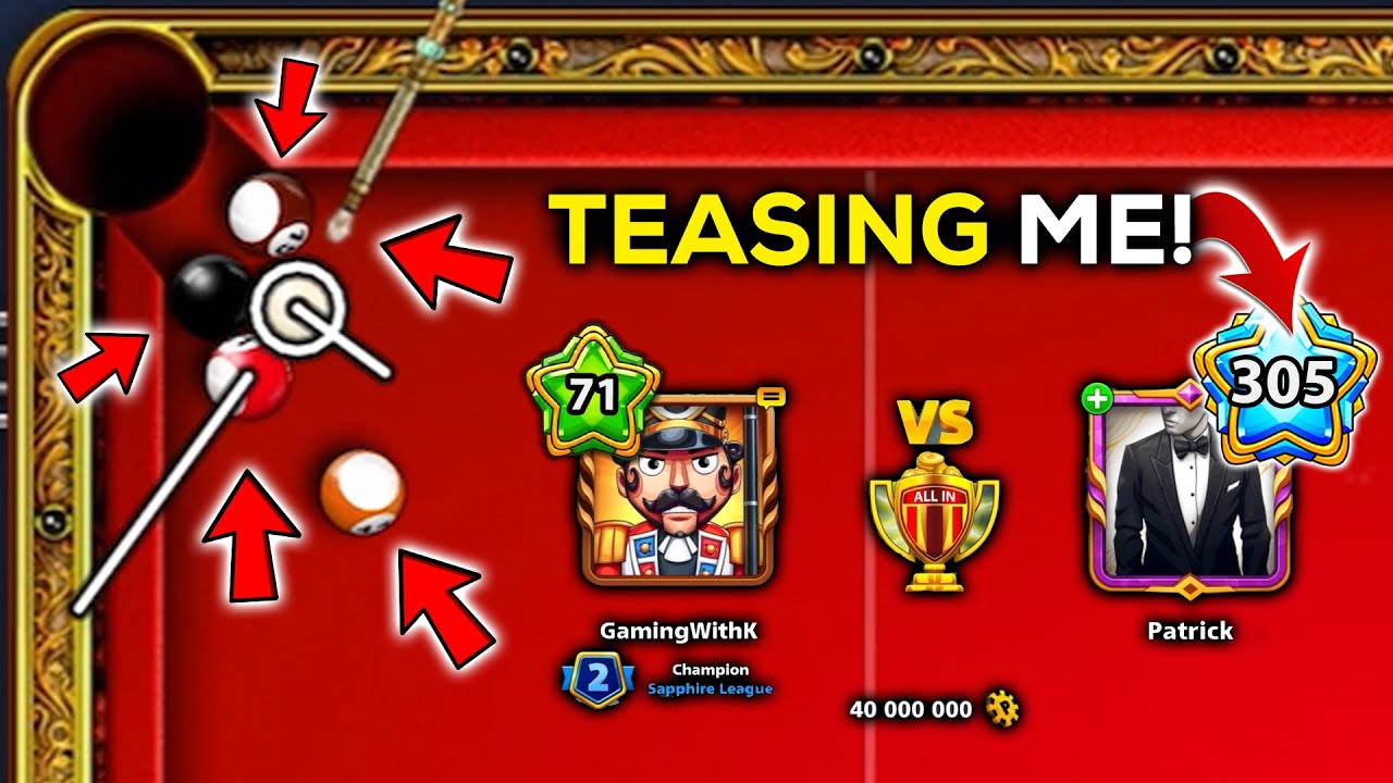 HIGH LEVEL 300+ TEASING LEVEL 70 😭 Table All in 8 ball pool + Got Life ...