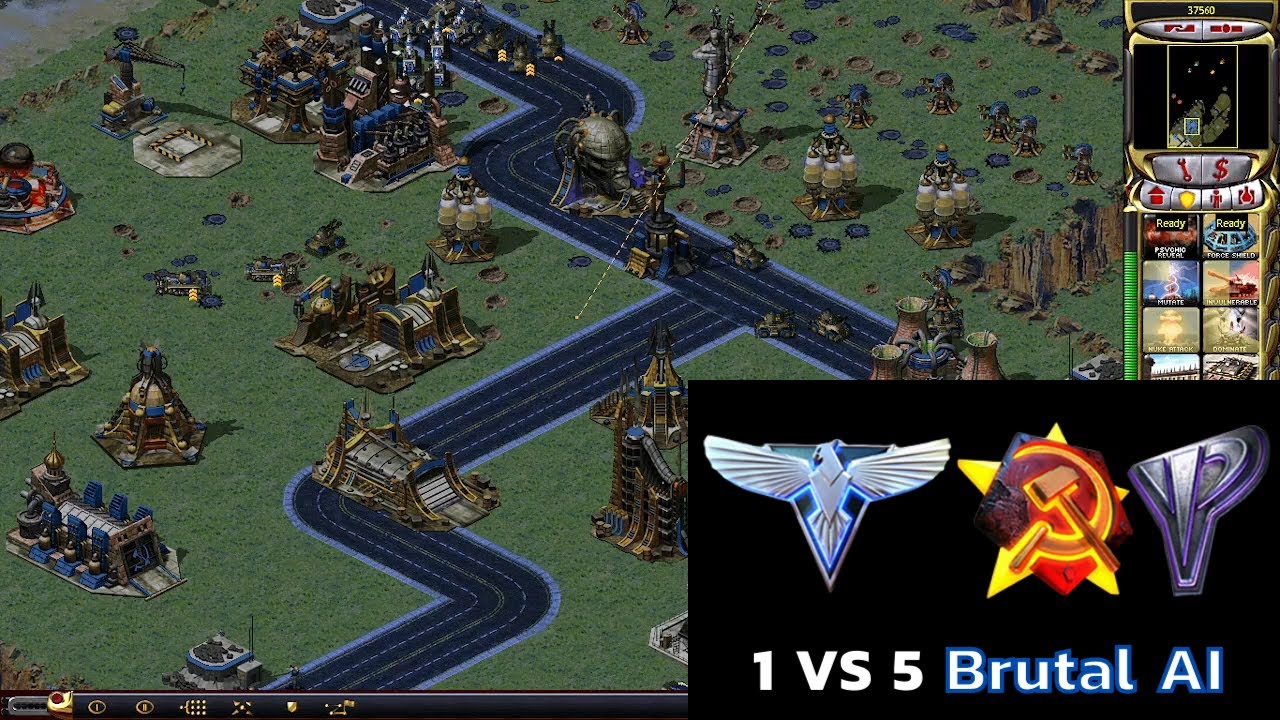 Red Alert 2 Yuri's Revenge I Daedalus Map I 1 Yuri vs 5 Soviets - YouTube