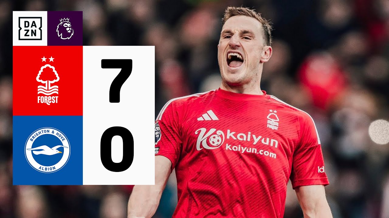 Nottingham Forest vs Brighton (7-0) | Resumen y goles | Highlights ...