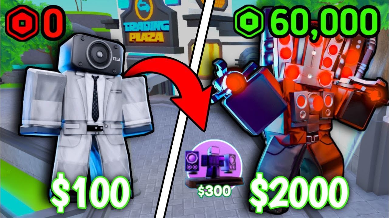 Noob To Pro With $60,000 Robux In Toilet Tower Defense - YouTube