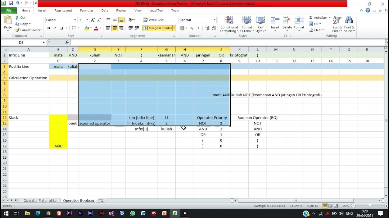 Postfix Operation Operator Boolean - YouTube